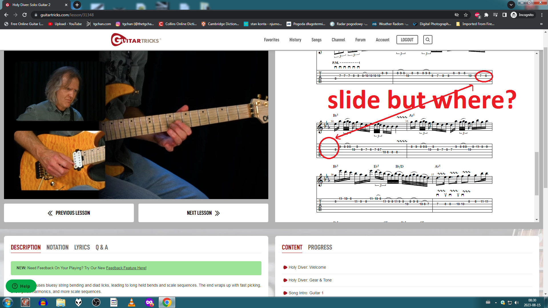 Am I being too picky, lazy, thick, etc. or this lesson is kind of half ...