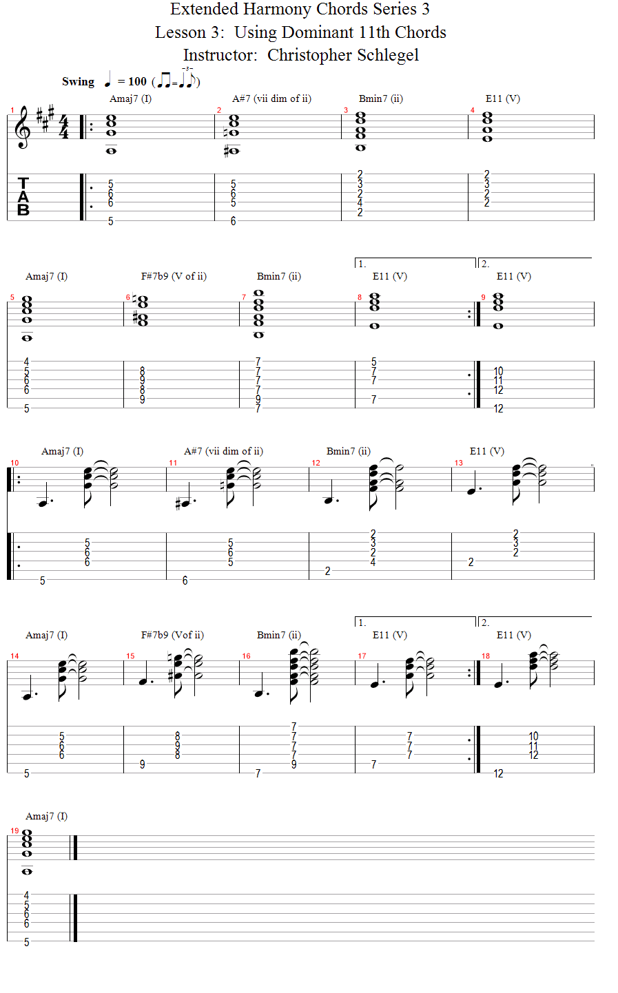 11th Chords Guitar