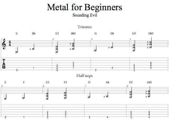 Guitar Lessons: Sounding Evil