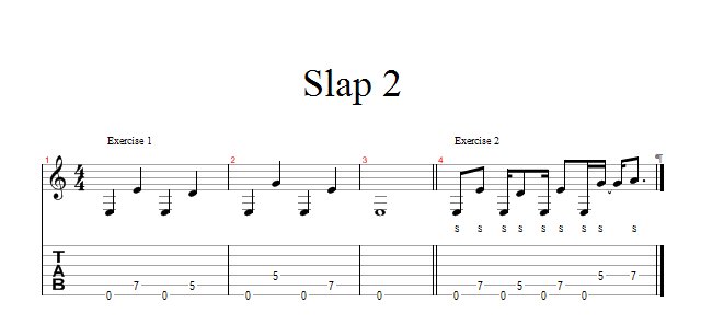Guitar Lessons: Slap 2