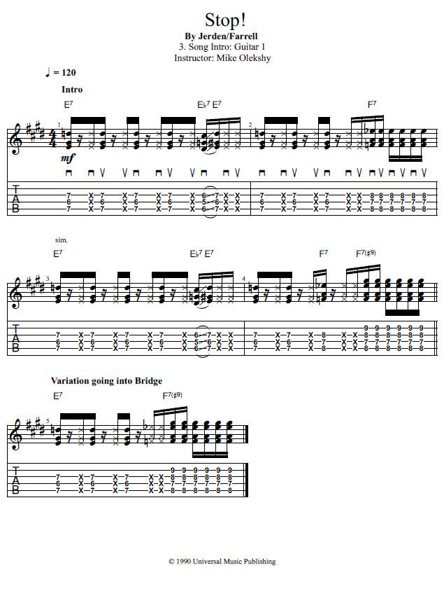 Guitar Lessons: Song Intro: Guitar 1